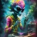 Groovy Aliens 6-piece Digital Art Bundle/printable JPG Files - Etsy