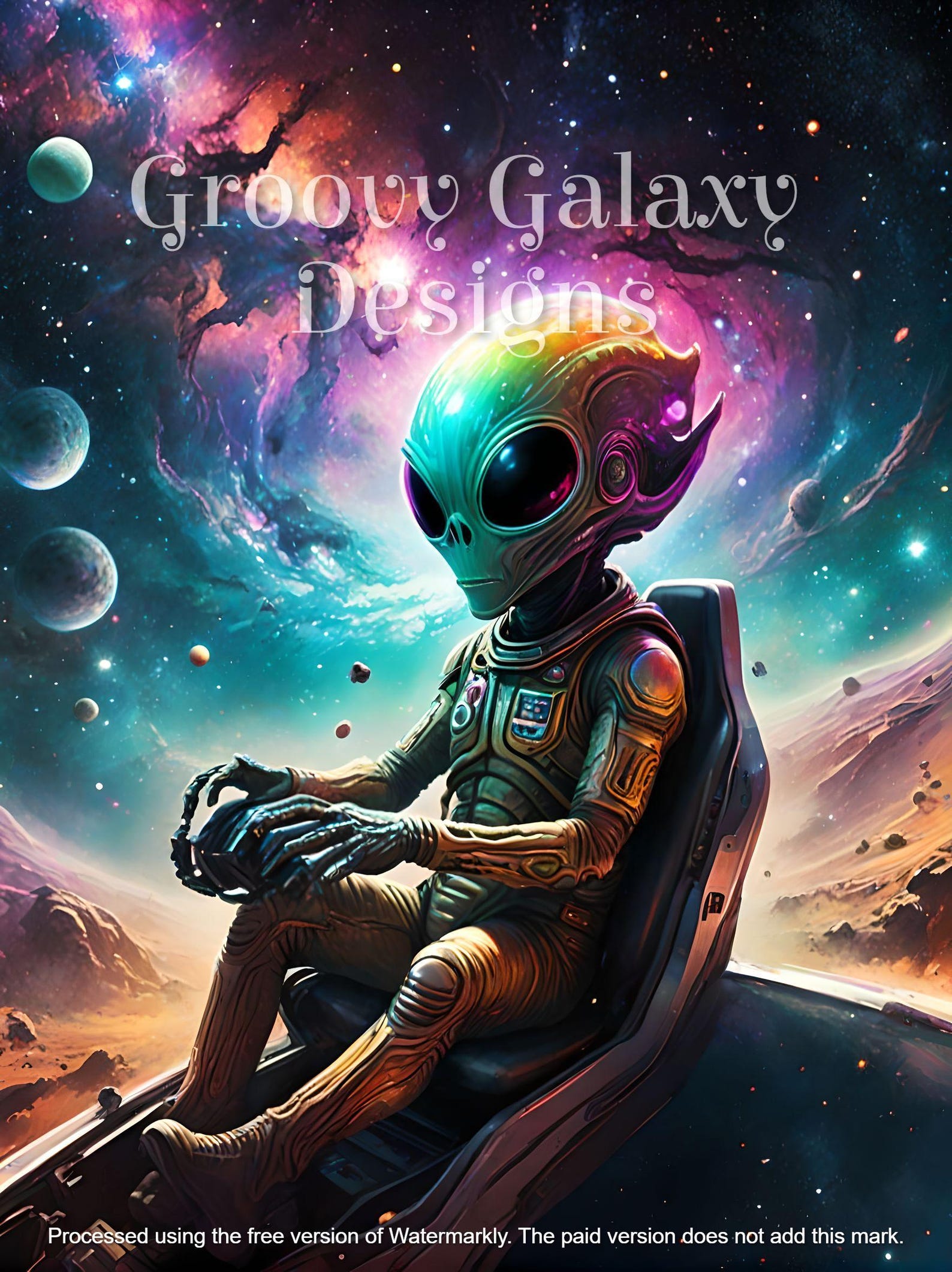 Groovy Aliens 6-piece Digital Art Bundle/printable JPG Files - Etsy