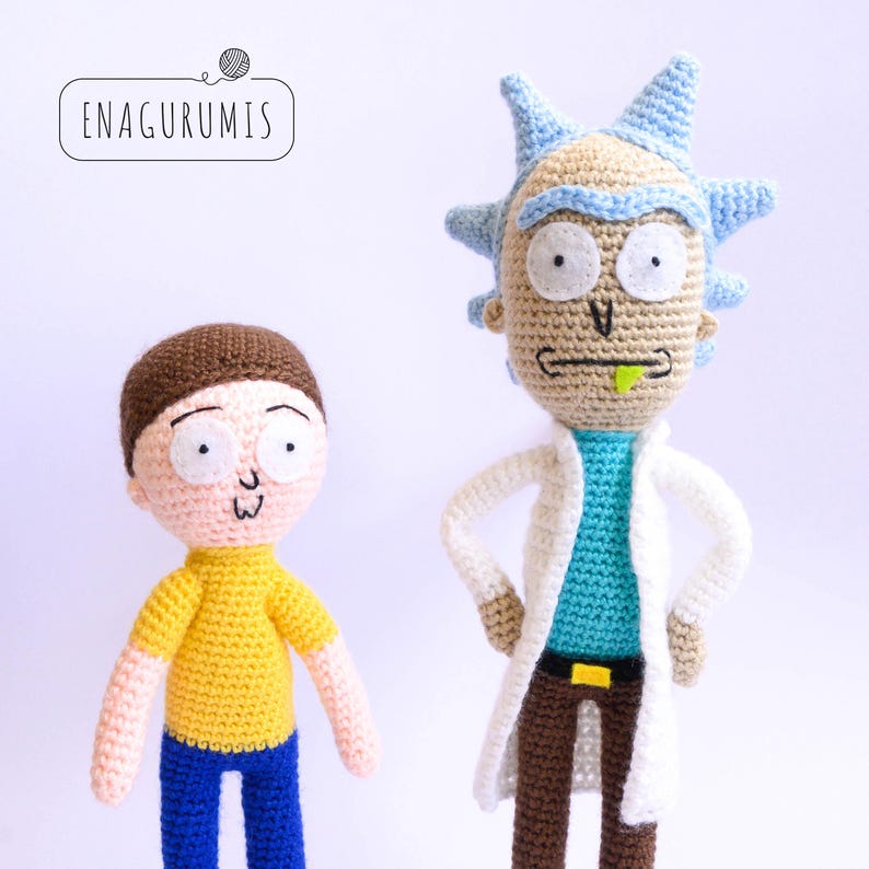 Crochet Pattern Rick Sanchez Amigurumi - Rick & Morty PDF English and ...