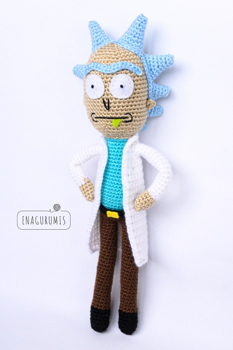 Crochet Pattern Rick Sanchez Amigurumi - Rick & Morty PDF English and ...