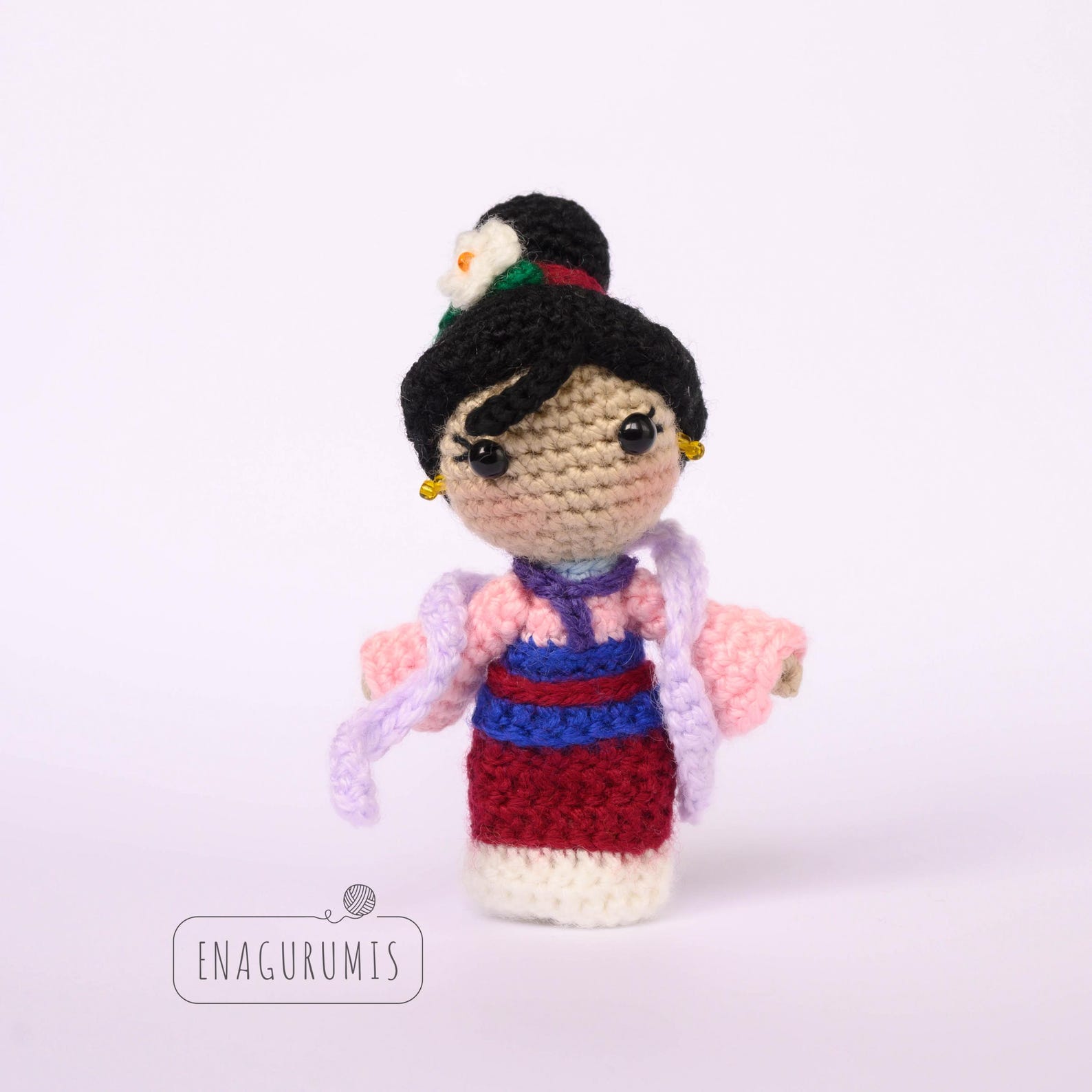 Crochet Pattern Princess Mulan Amigurumi - PDF English and Spanish - Etsy