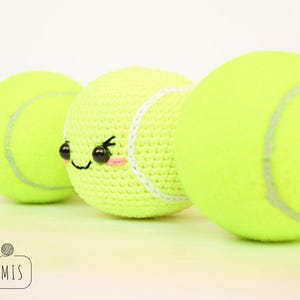 Tennis Ball Crochet Pattern Amigurumi, Padel Ball Pattern - PDF English ...