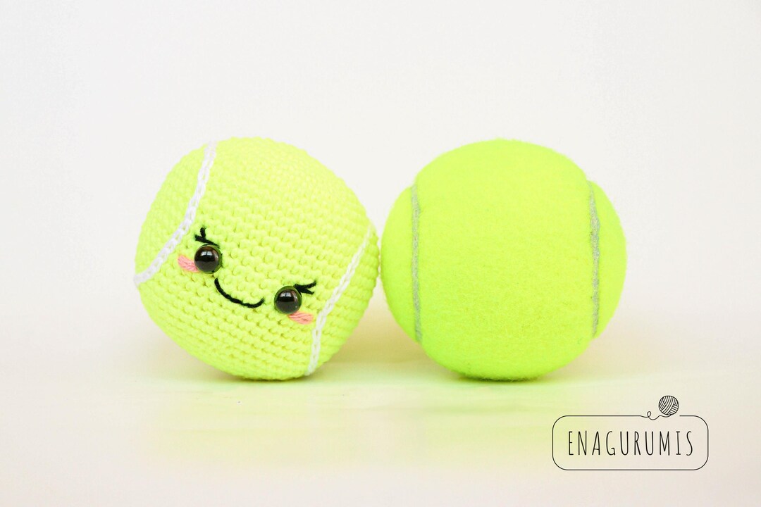 Tennis Ball Crochet Pattern Amigurumi, Padel Ball Pattern - PDF English ...