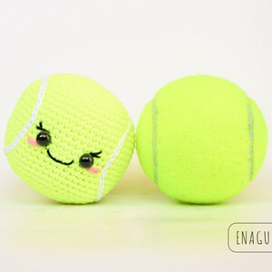 Tennis Ball Crochet Pattern Amigurumi, Padel Ball Pattern - PDF English ...