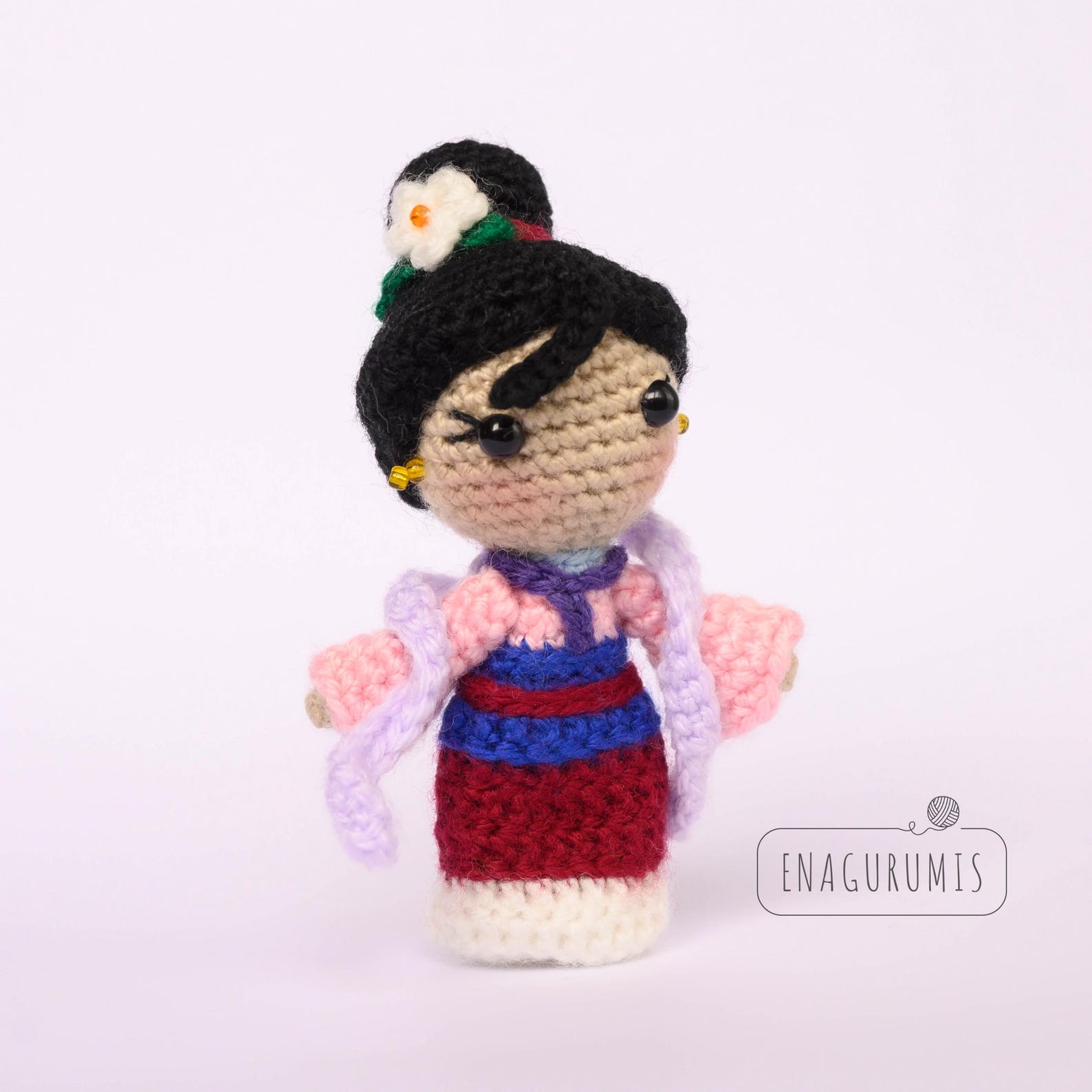 Crochet Pattern Princess Mulan Amigurumi - PDF English and Spanish - Etsy
