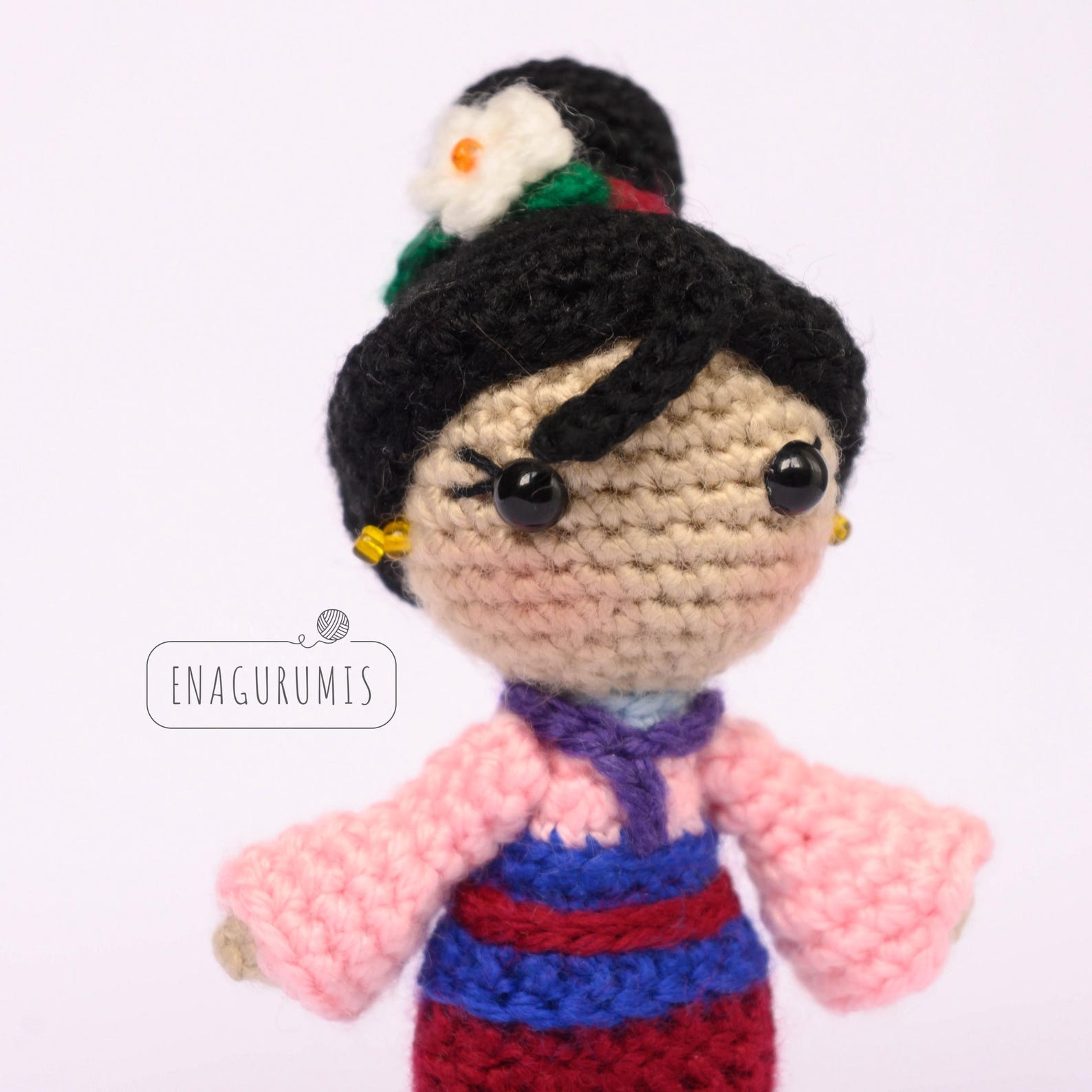 Crochet Pattern Princess Mulan Amigurumi - PDF English and Spanish - Etsy