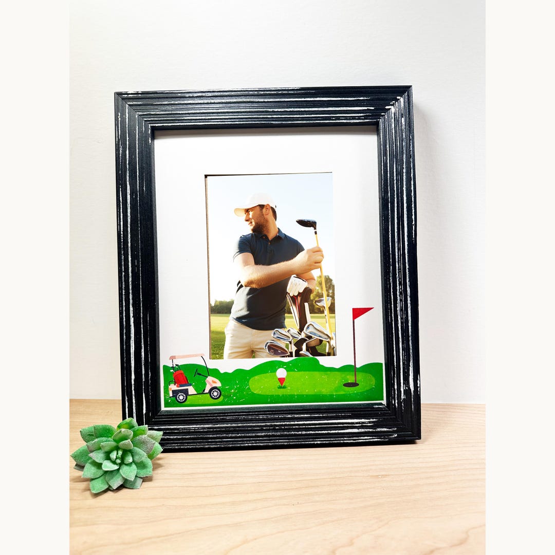 Personalized Gift for Dad Golf Picture Frame, Photo Frame Tournament ...