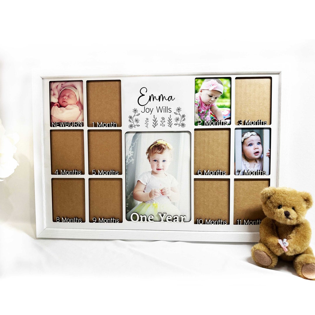 First Year Frame or School Years Pictures Personalized Photo Board One ...