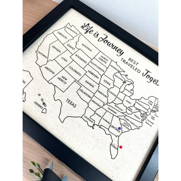 Linen Map - Etsy