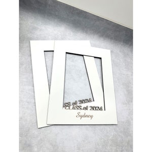 Class of 2024 Collège University Graduation Gift Personalized Photo Frame Mat - Graduation 2023 ...