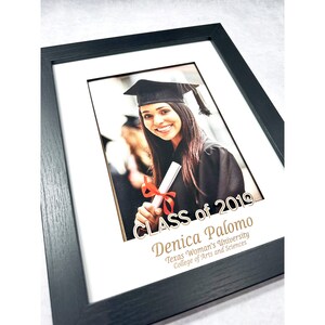 Personalized Graduation Photo Frame Mat: Class of 2024, Keepsake Gift ...