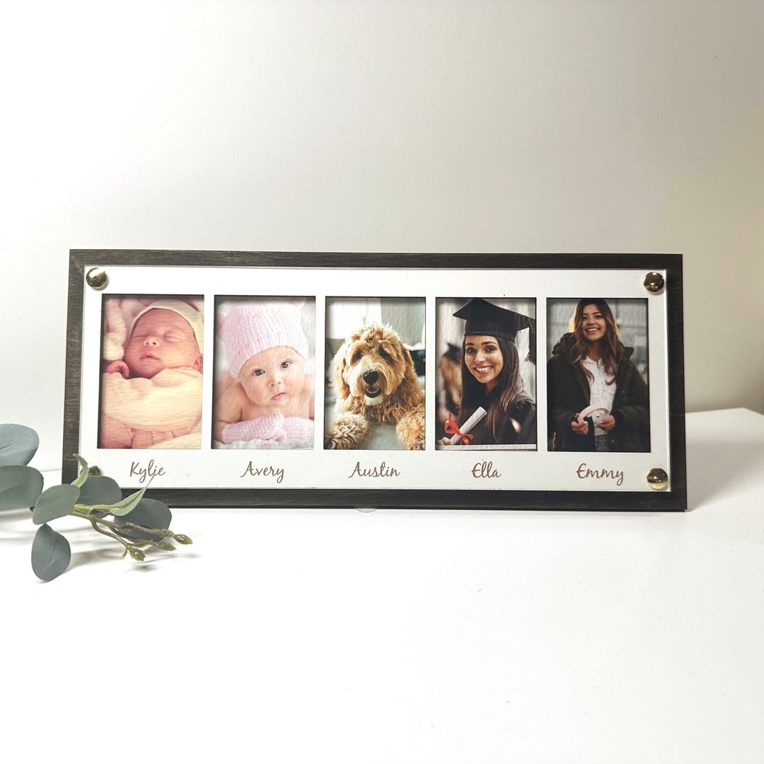 School Photos Personalized Five Photos Photo Frame - Etsy