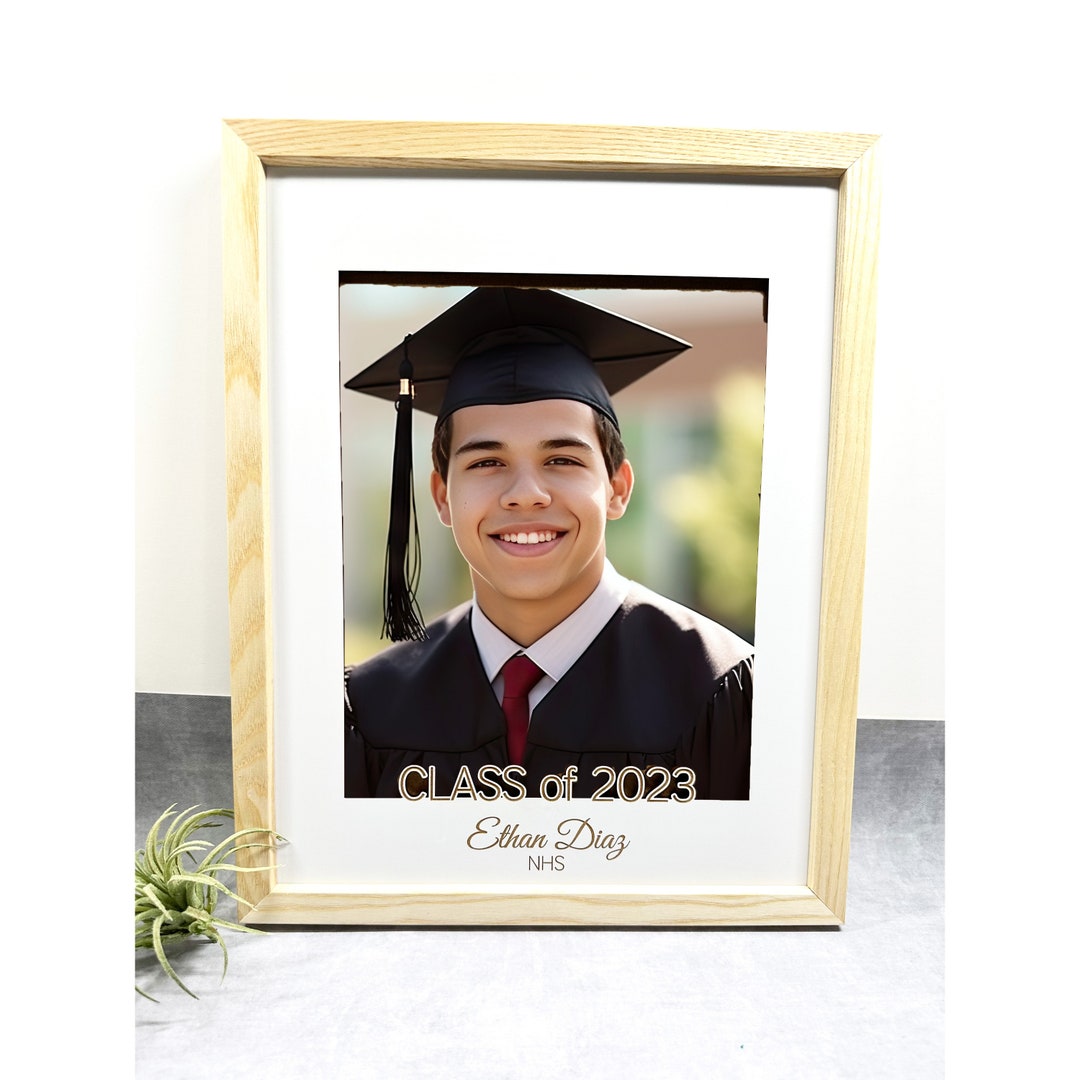 Class of 2024 Graduation Frame Personalized Photo Frame Mat Any Year ...