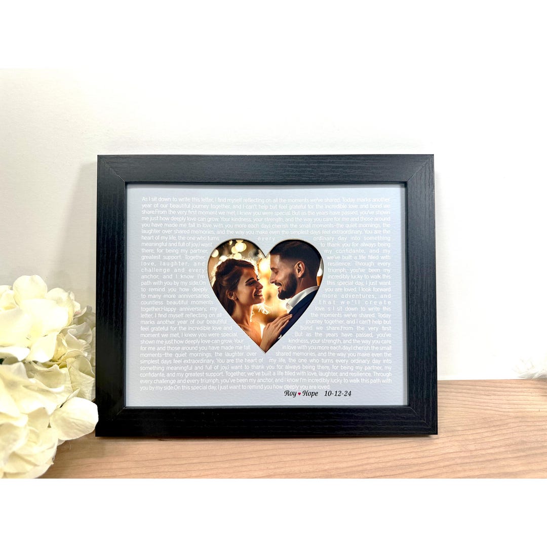 Personalized Song Lyrics Frame First Dance Song Gift Personalized Lyric ...
