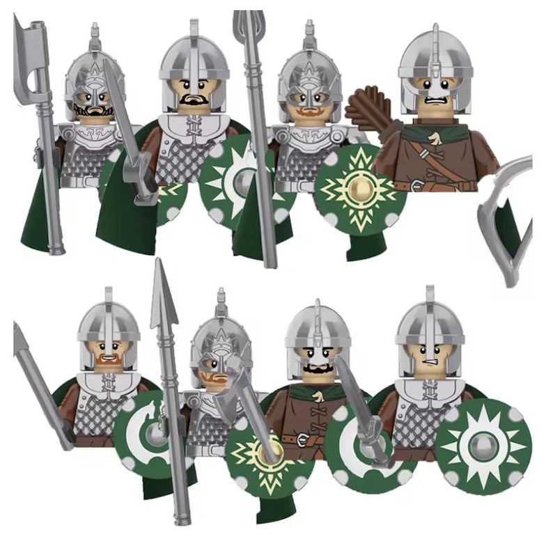 Lord of the Rings Riders of Rohan/rohirrim Army Starter Pack 8 Pieces ...