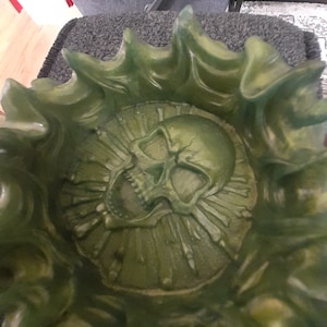 Green Skull Trinket Dish - Etsy