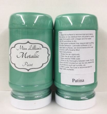 Patina Green Metallic Miss Lillian Paint 8 Oz - Etsy