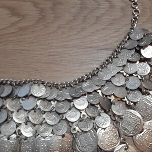 Silver Coin Necklace - Etsy