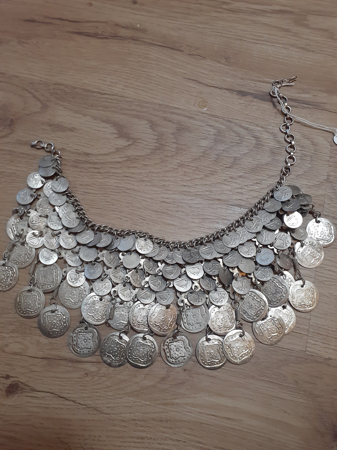 Silver Coin Necklace - Etsy