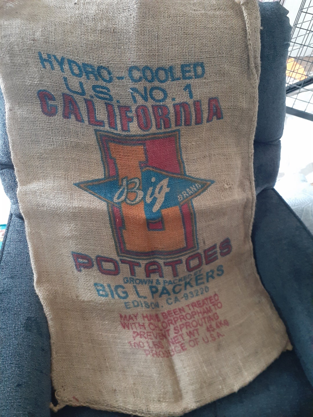 Burlap Potato Bag - Etsy