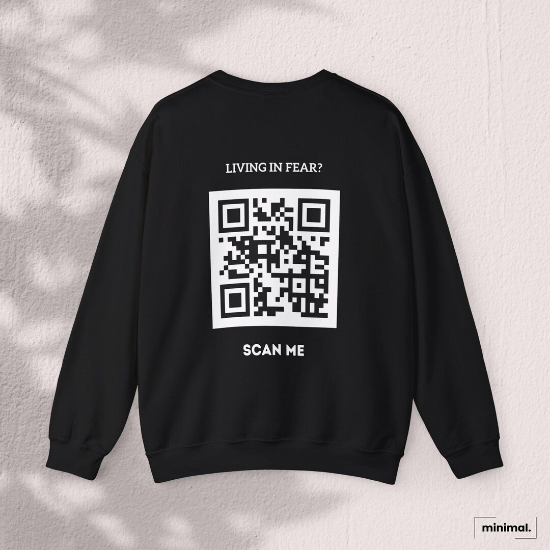 Do Not Fear QR Code Bible Verse Sweatshirt, Bible Verse Sweatshirt ...
