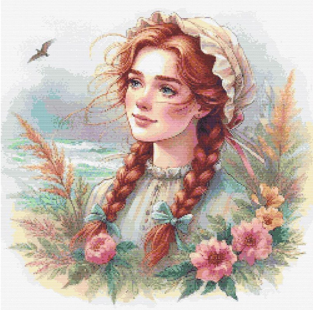 Cross Stitch Pattern Anne of Green Gables Full Coverage Embroidery ...
