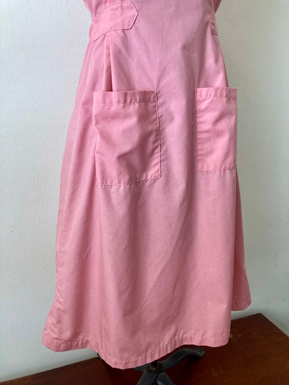 Vintage 1950s RARE Pink Nurse Uniform - Smock Dress … - Gem