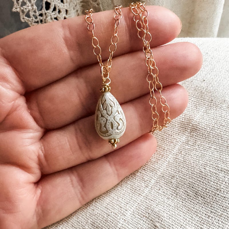 Teardrop Pendant - Etsy