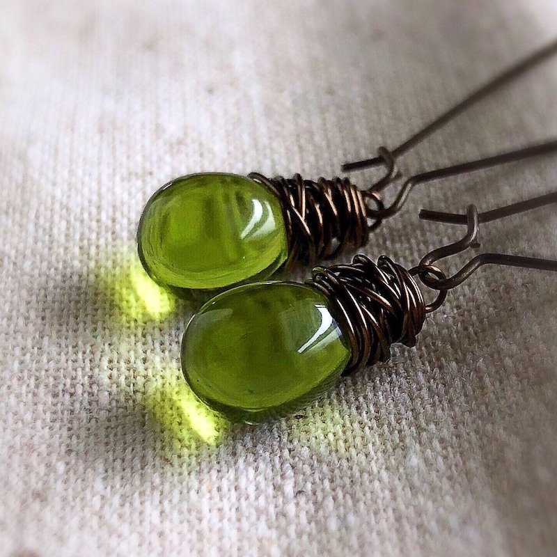 Green Teardrop - Etsy