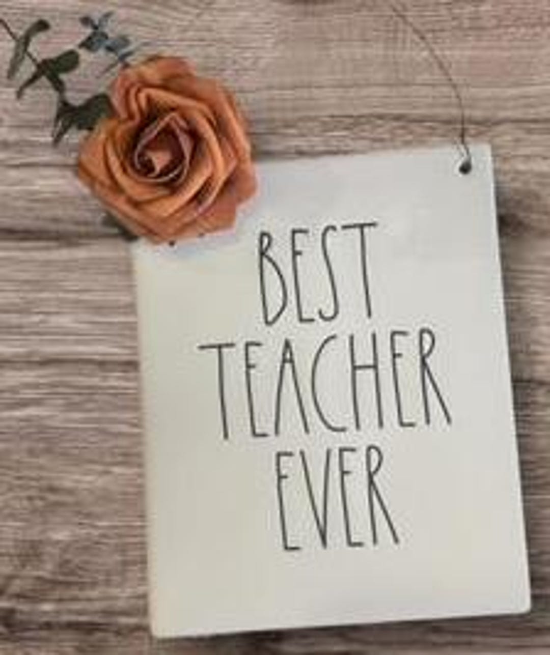 Rae Dunn Best Teacher Ever Wall Plaque Ceramic - Etsy