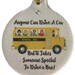 School Bus Driver Porcelain Ornament Gift Boxed Christmas Rhinestone ...