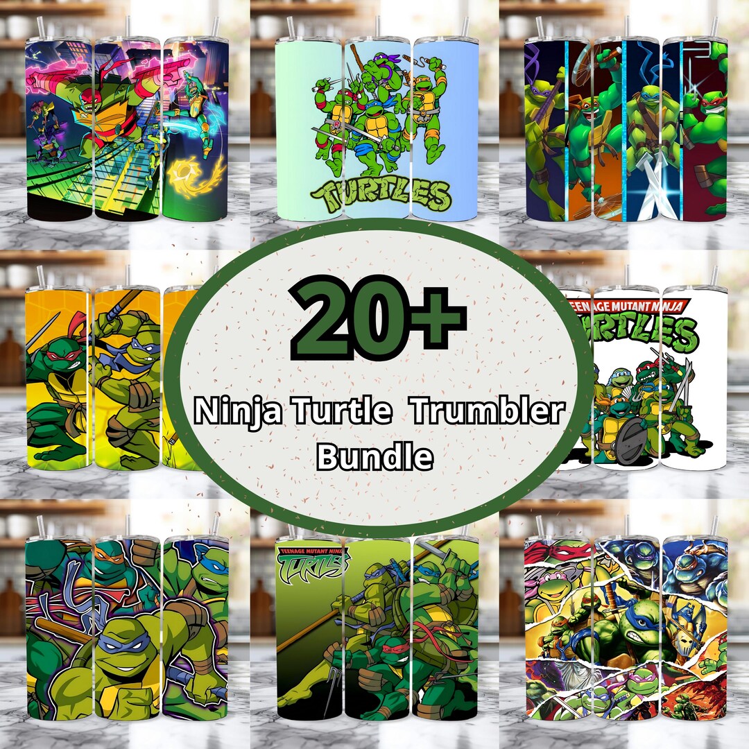 20+ Ninja Turtle Tumbler Wrap Designs Bundle, Ninja Turtle Sublimation ...