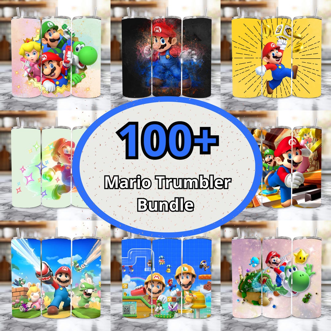 100+ Mario Tumbler Wrap Designs Bundle, Mario Sublimation Designs, 20 ...