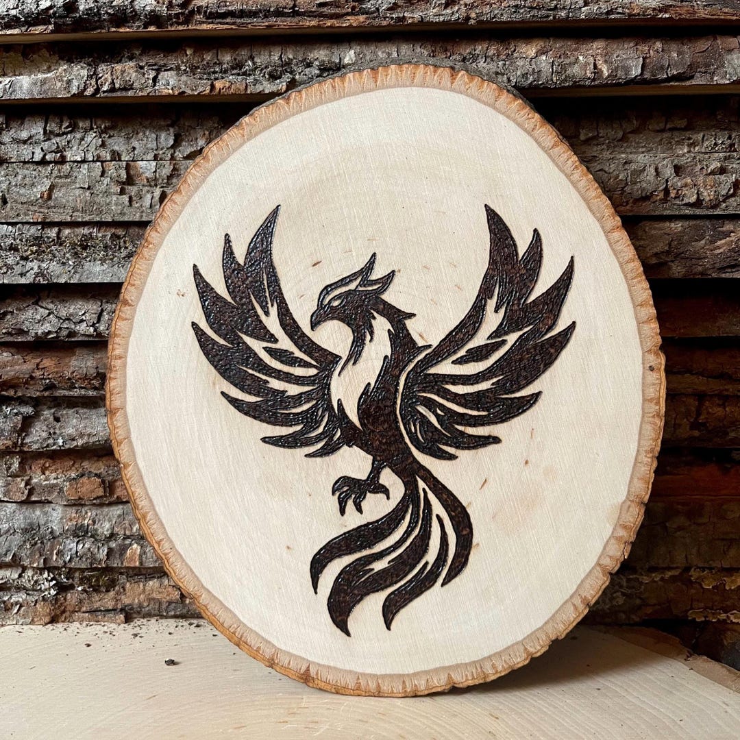 Phoenix Wood Burning Art - Etsy