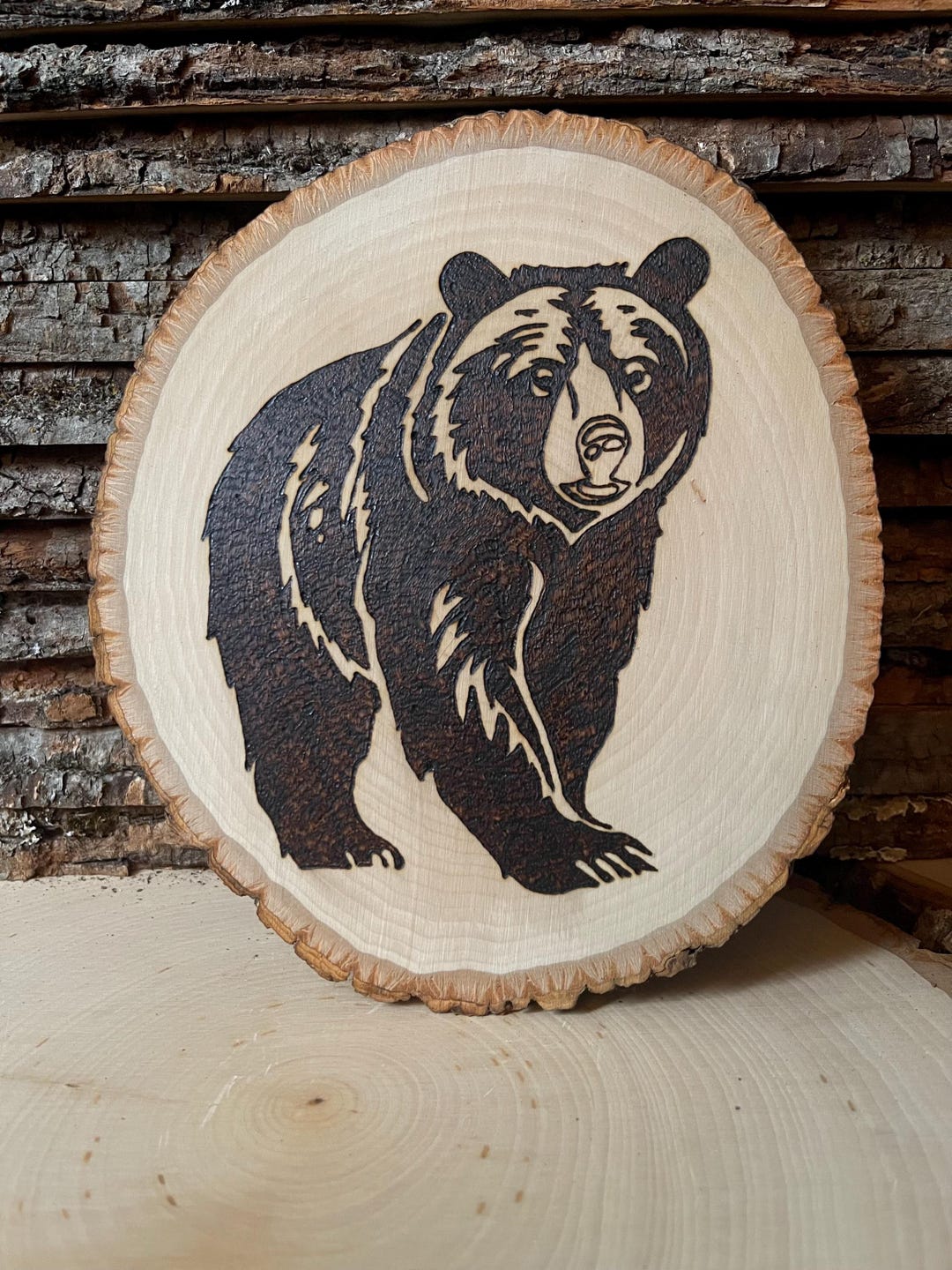 Bear Wood Burning Art - Etsy