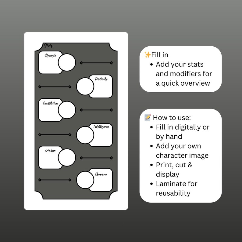 Dnd 5E Rogue Character Sheet 2024 – Fillable PDF, Mini Character Sheet ...