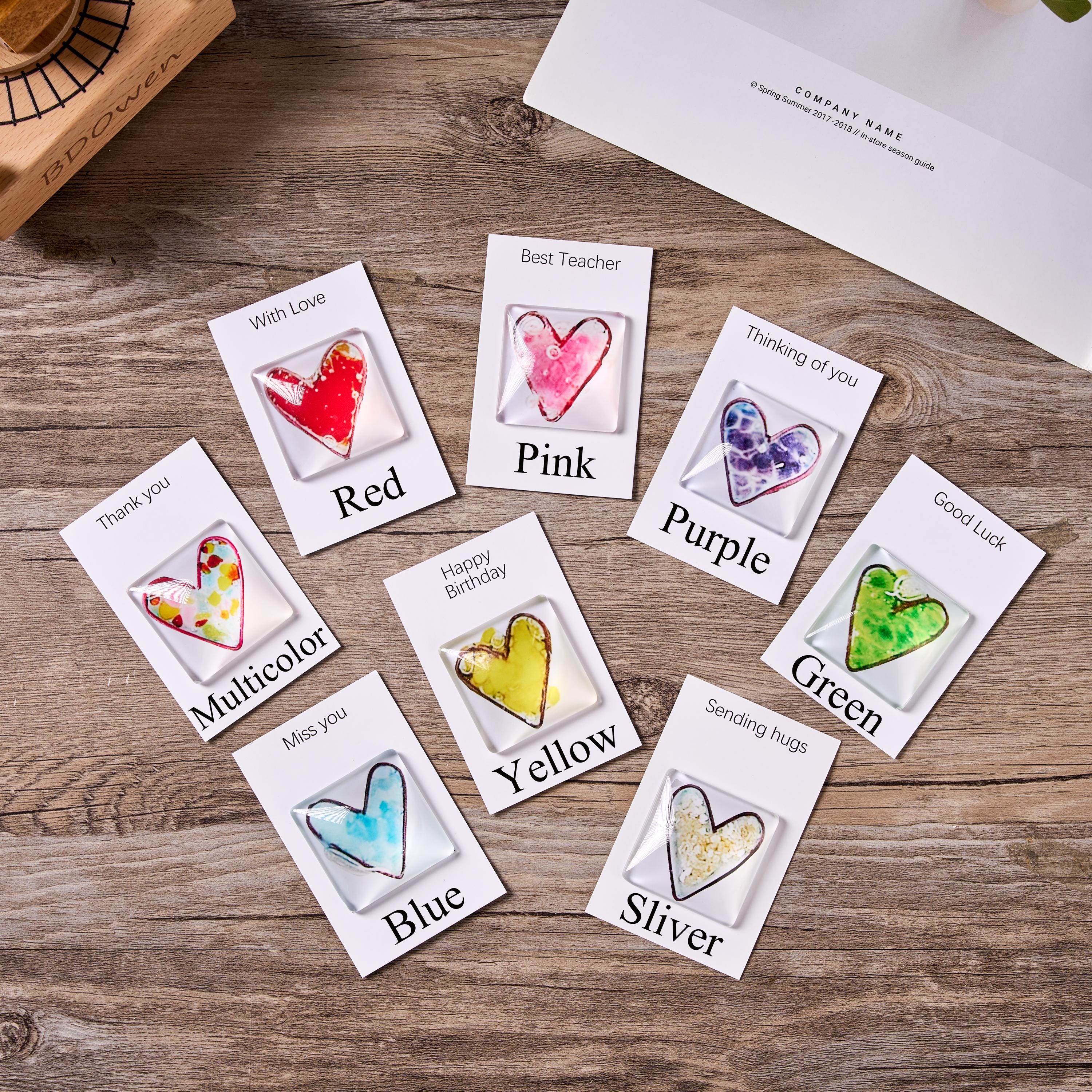 Fused Glass Heart Pocket Hug, Token Handmade Small Cute Thoughtful Gift ...