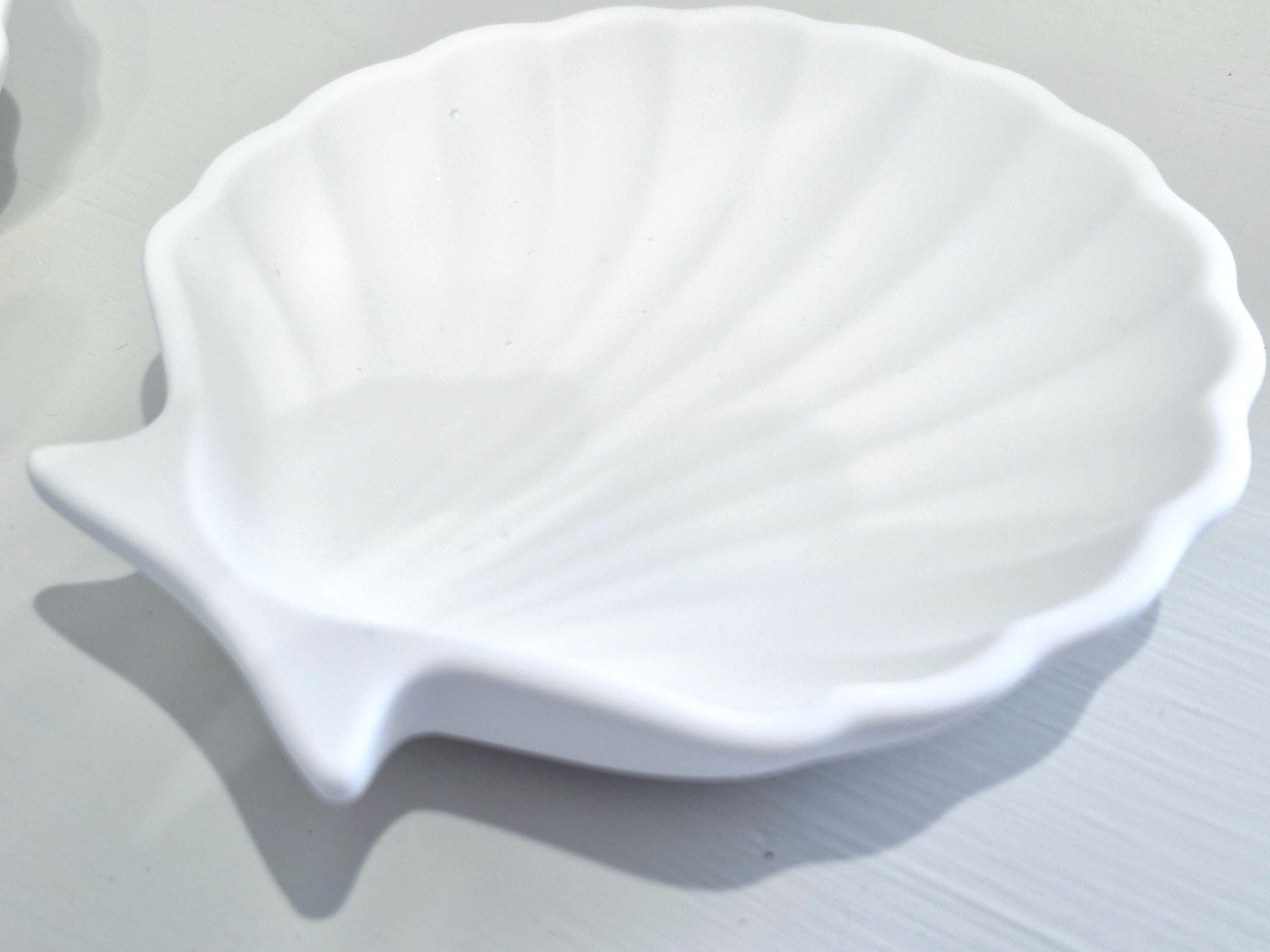 Two Clam Shell Dishes Made With Seastone - Etsy