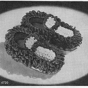 Vintage Crochet Knit Slipper Pattern Book: 21 Designs (digital Download ...