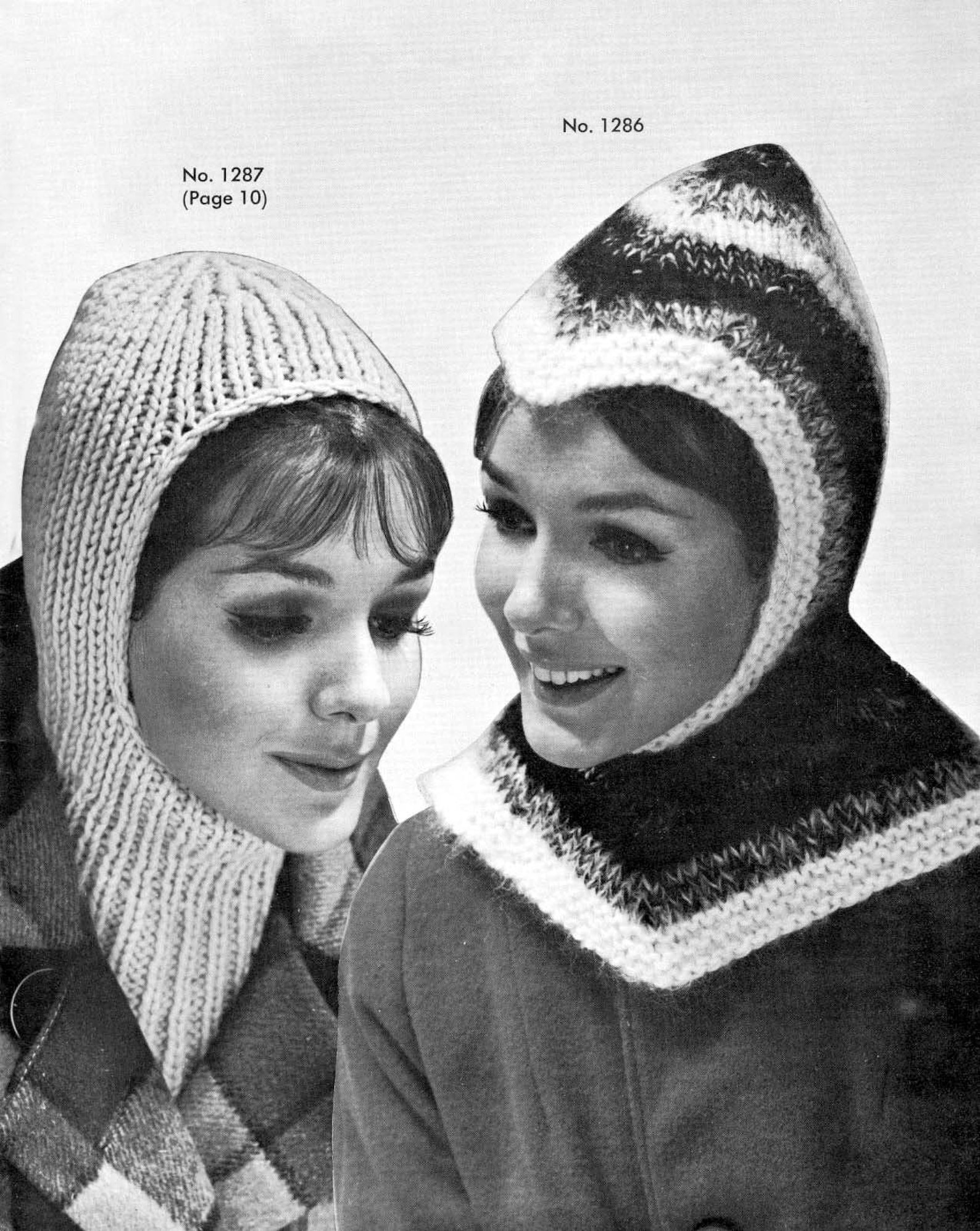 1941 Vintage Knit Crochet Hats Book Pattern, Knit Hat Pattern, Winter ...