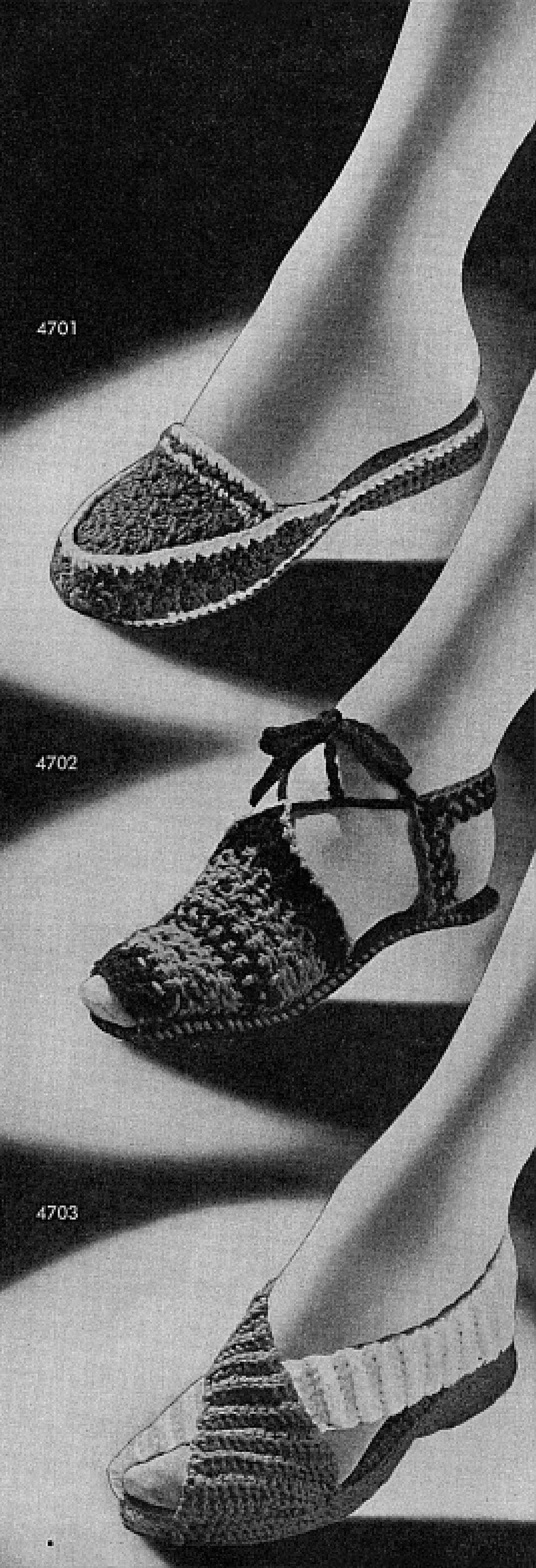 Vintage Crochet Knit Slipper Pattern Book: 21 Designs (digital Download ...