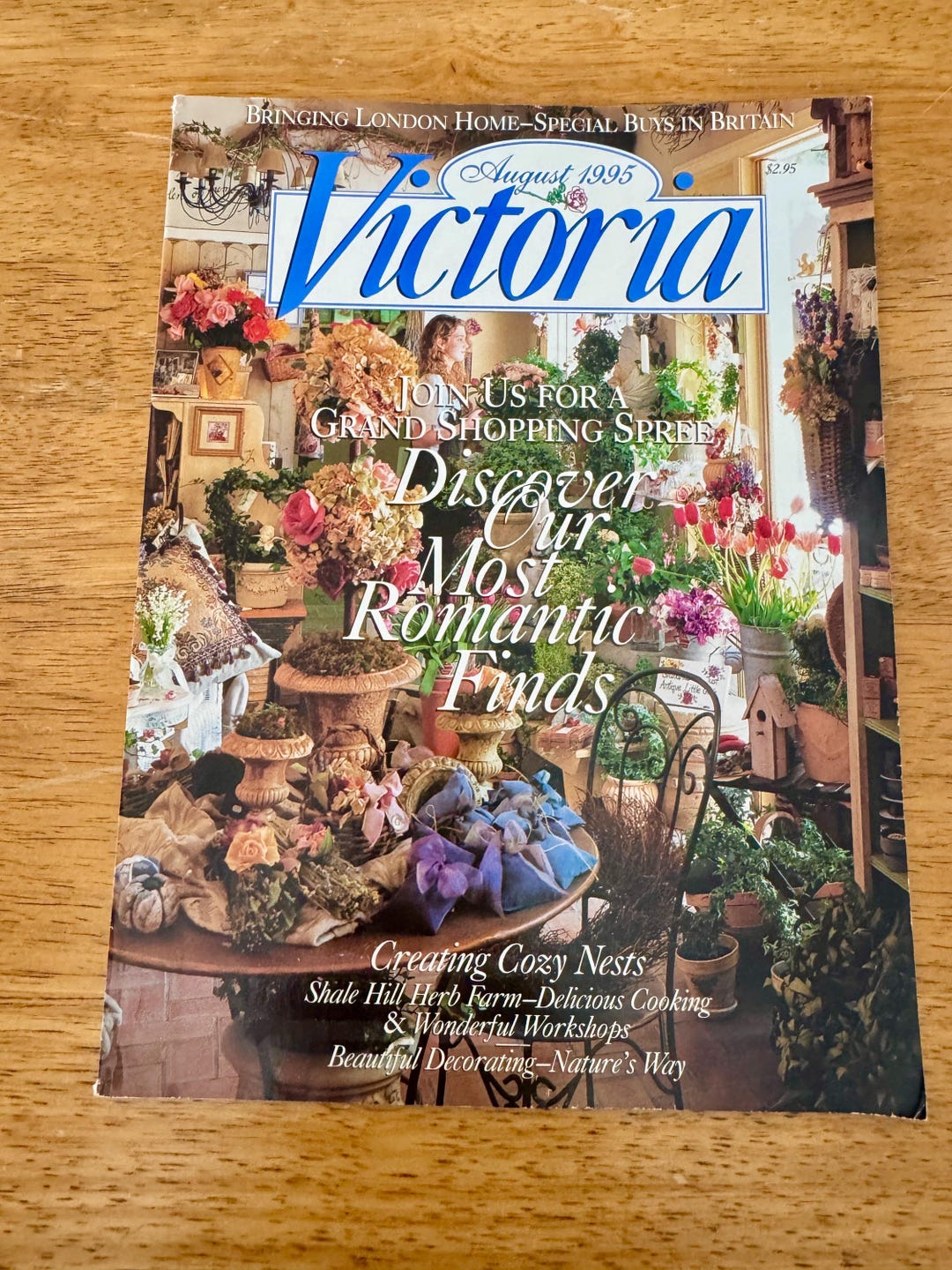 Vintage VICTORIA MAGAZINE, August 1995 - Grand Shopping Spree, Vintage ...