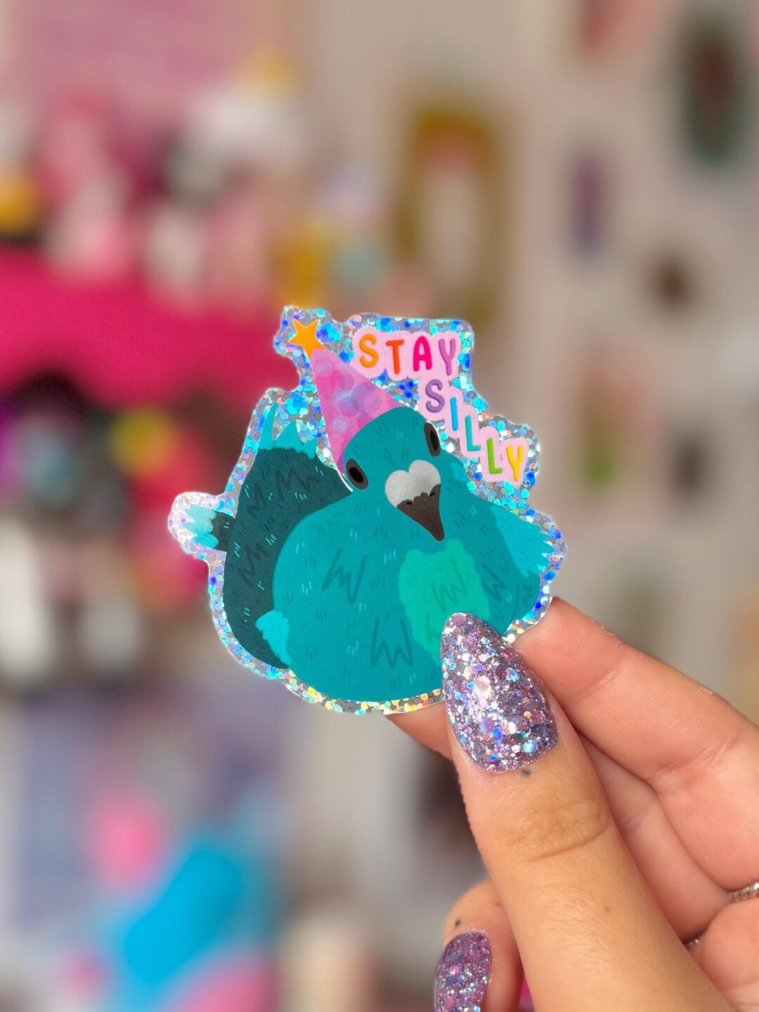 Stay Silly Holographic Sticker - Crafted in Chaos - Silly Stickers ...
