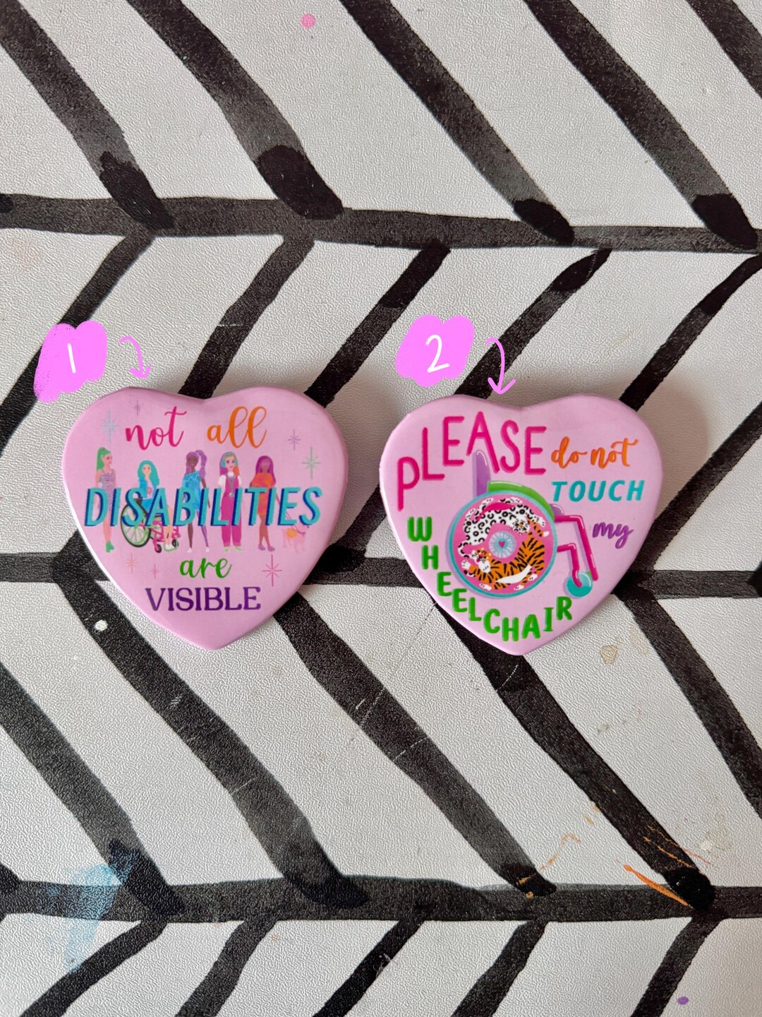 Disability Badges Crafted in Chaos Disability Disabled Spoonie ...