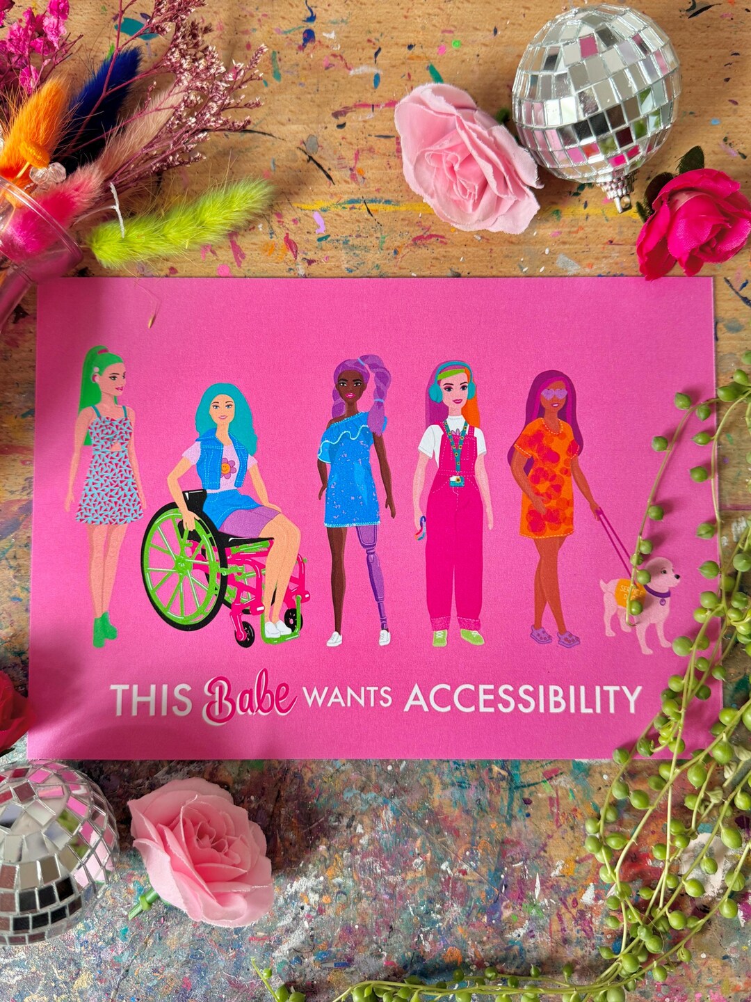 Disabled Babes A4 A5 Print - Crafted in Chaos - Disability - Spoonie ...