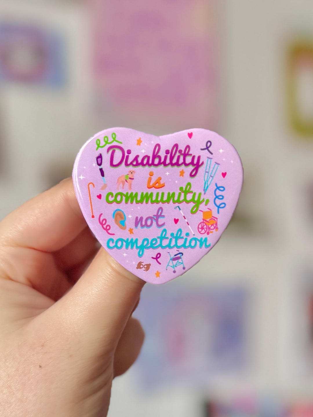 Disability is Community Badge - Crafted in Chaos - Disabled - Spoonie ...