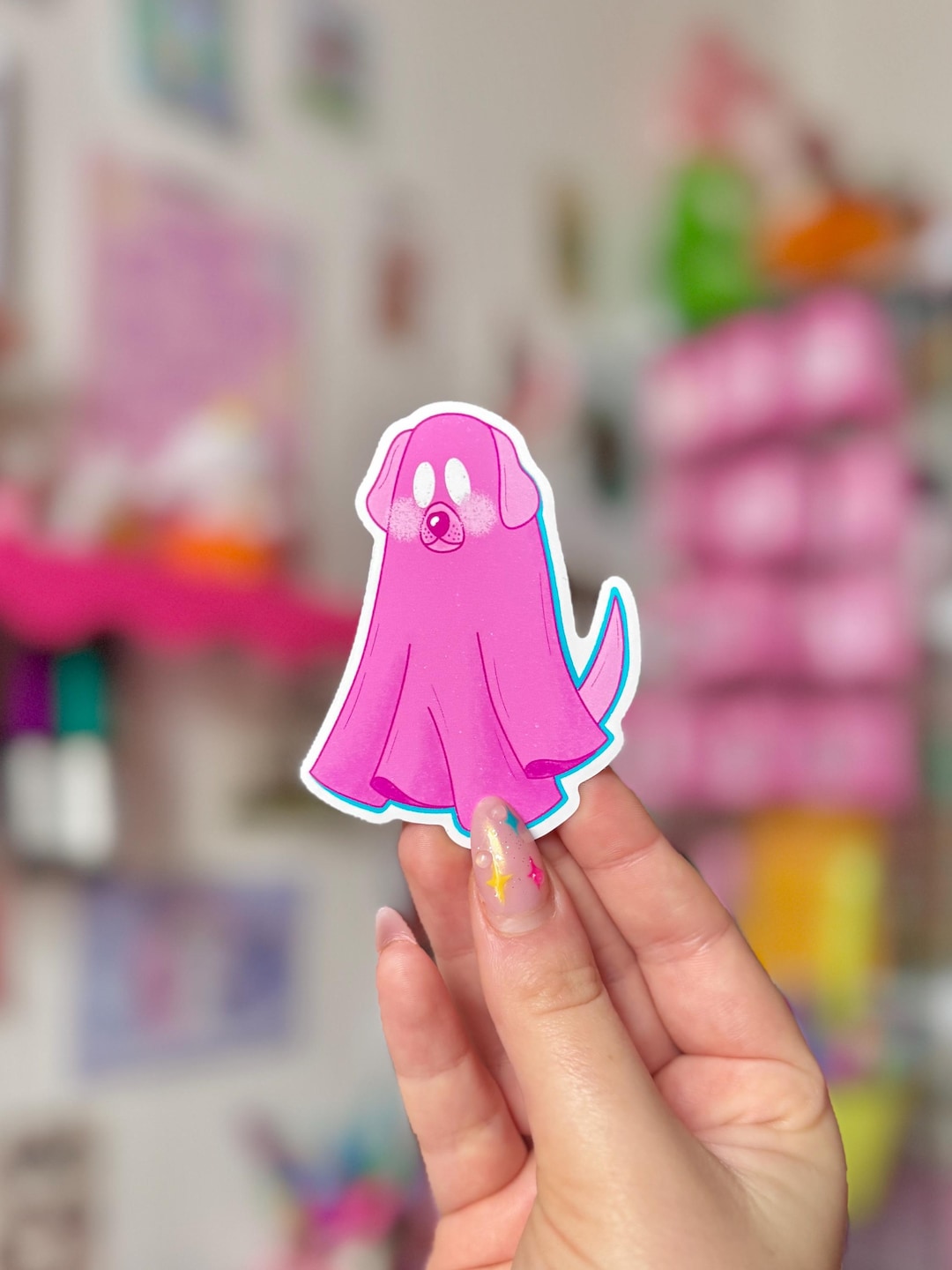 Ghost Dog Sticker - Crafted in Chaos - Ghosts - Witchy - Spooky - Vinyl ...
