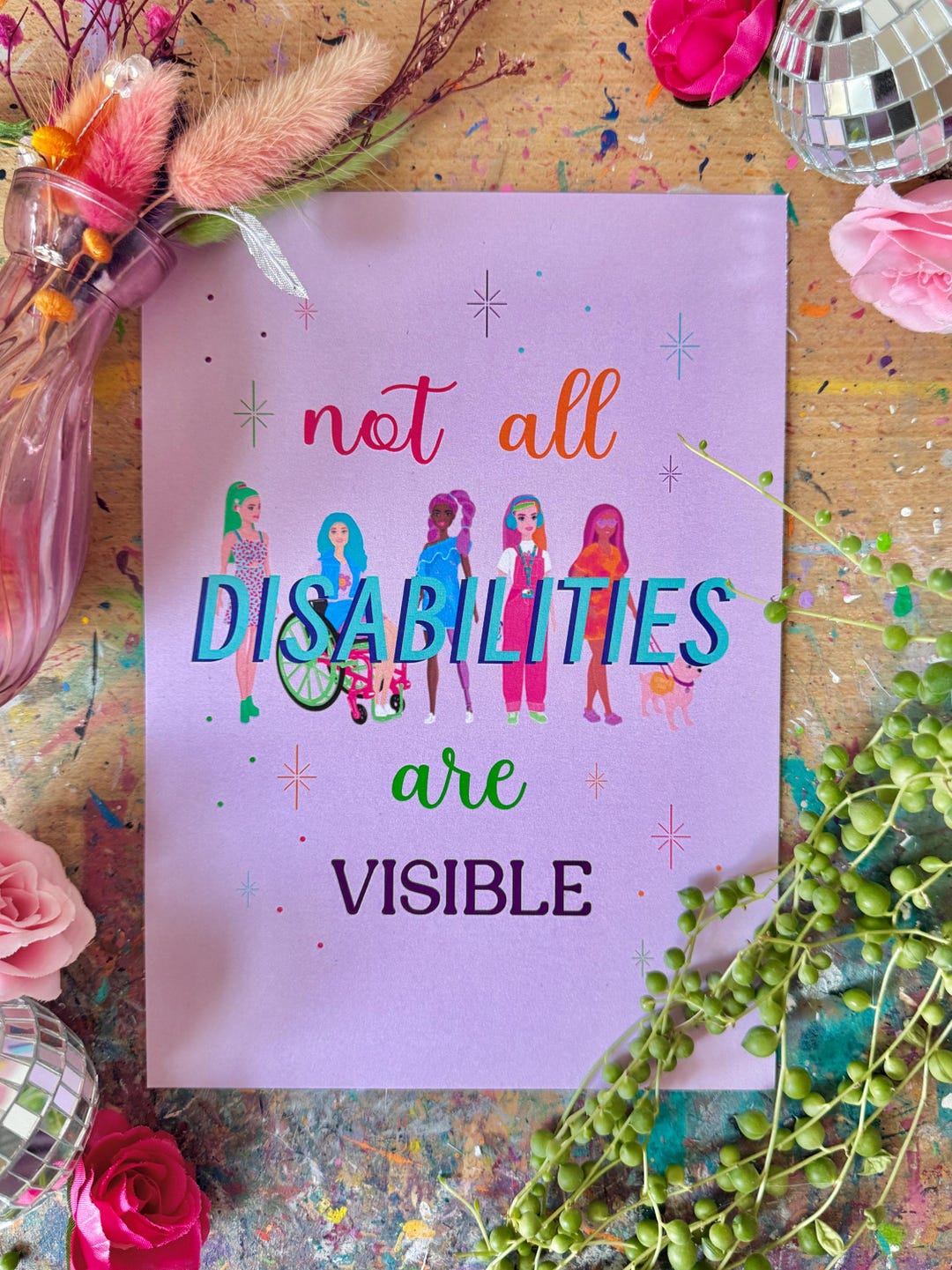 Not All Disabilities Are Visible A5 Print - Crafted in Chaos ...