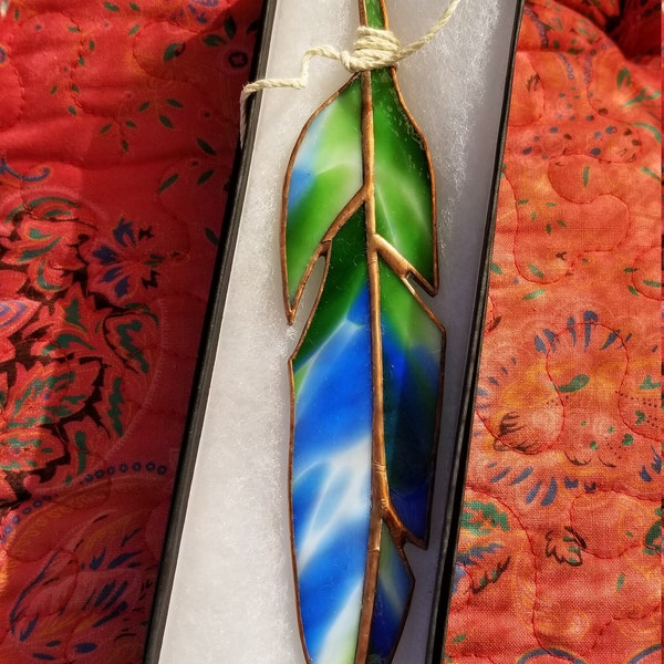 Stained Feather - Etsy