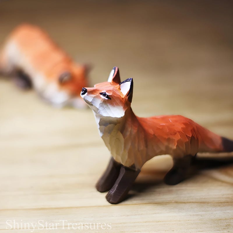 Fox Figurine - Etsy UK